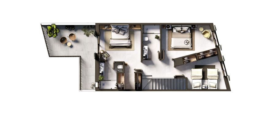 Aura, Artà, first-floor plan - Taylor Wimpey